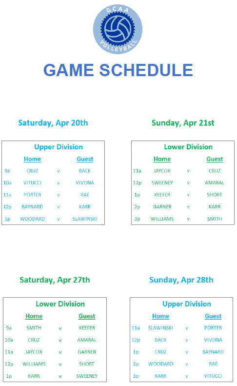 Volleyball – Greater Cleveland Athletic Association